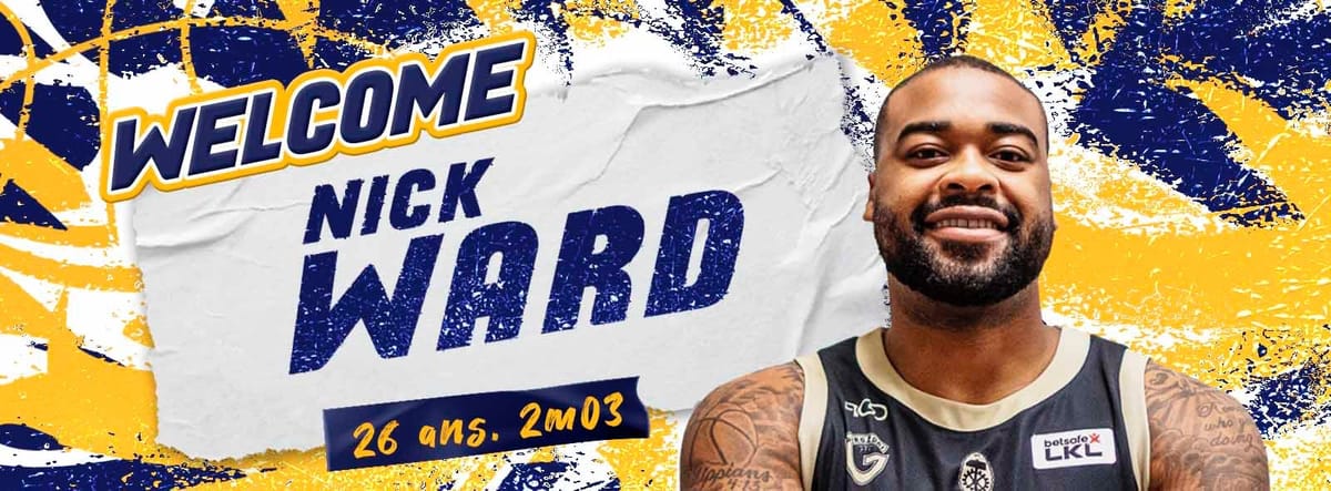Les Metropolitans 92 donnent leur 16e contrat pro à Nick Ward