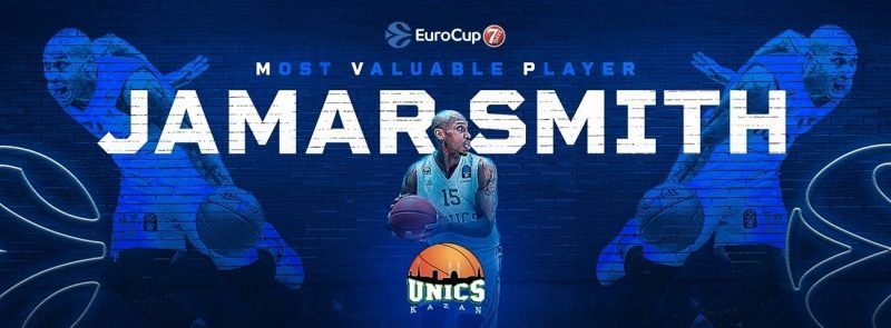 Jamar Smith (UNICS Kazan) élu MVP de l’Eurocup – Basket Europe