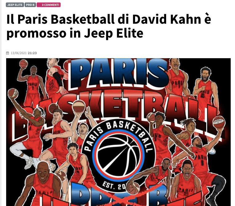 La montée du Paris Basketball en Jeep Elite intrigue l’Europe du Basket ...
