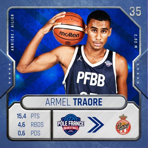 L’espoir national Armel Traoré rejoint l’AS Monaco – Basket Europe