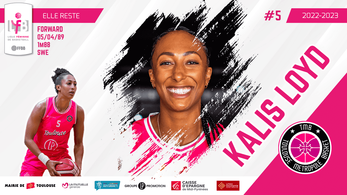 LFB : La Suédoise Kalis Loyd poursuit son séjour à Toulouse – Basket Europe