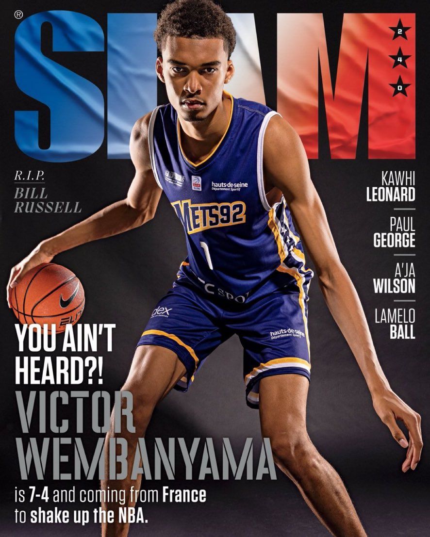 Victor Wembanyama fait la couverture du magazine SLAM – Basket Europe