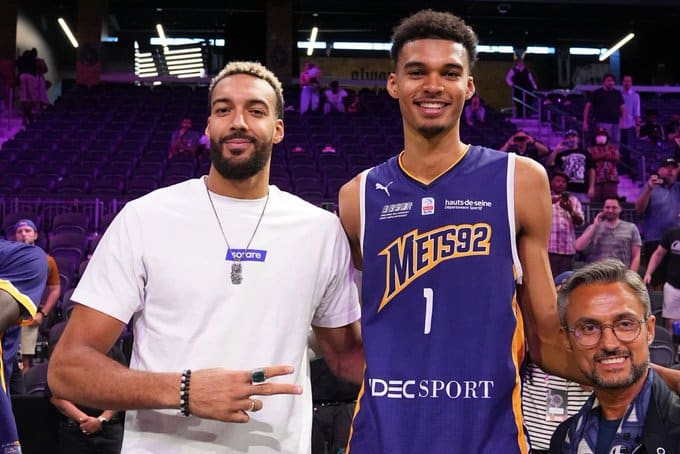 La photo : Rudy Gobert et Victor Wembanyama. Une question de taille… – Basket Europe